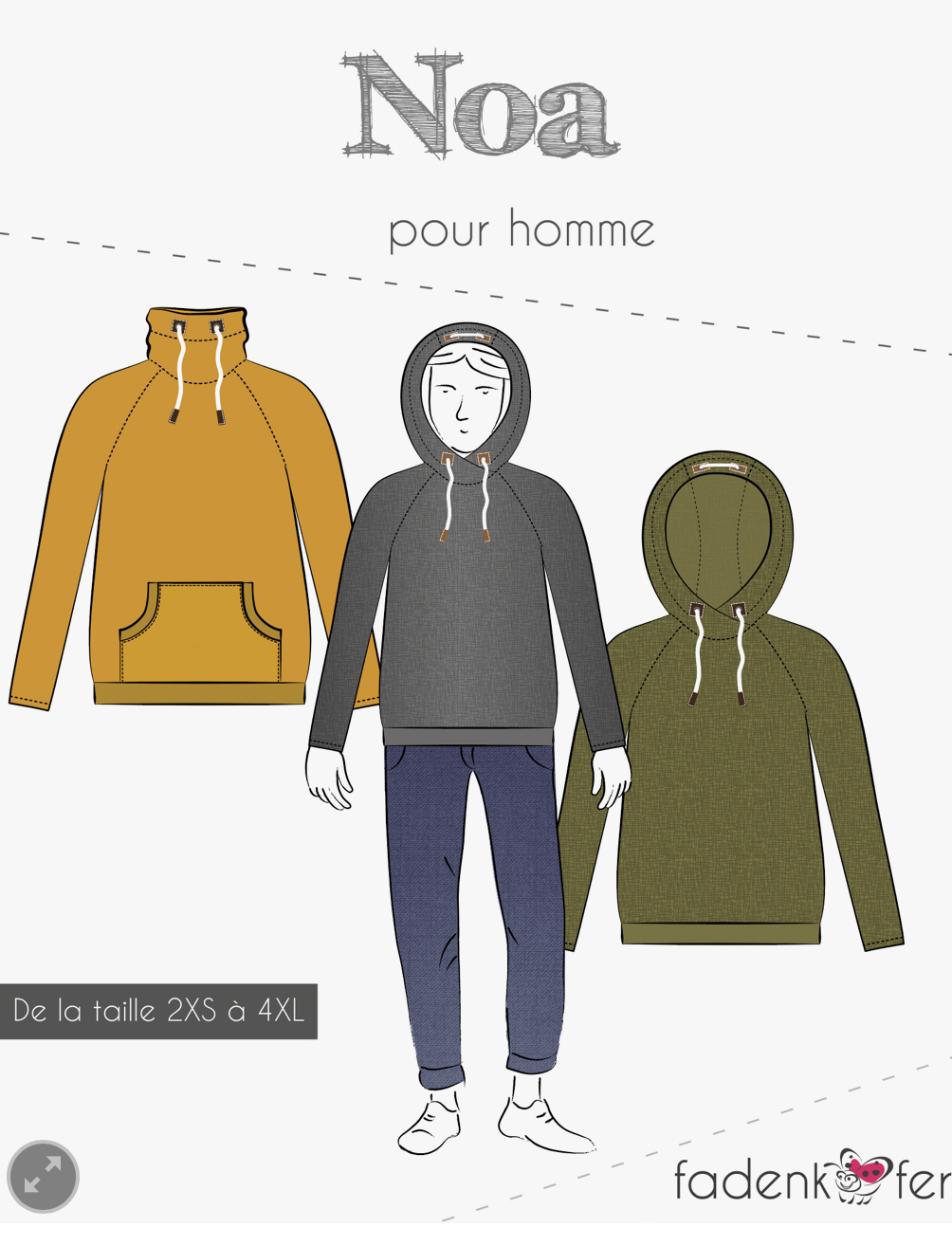 Sweat capuche Noa - Polaris Patterns