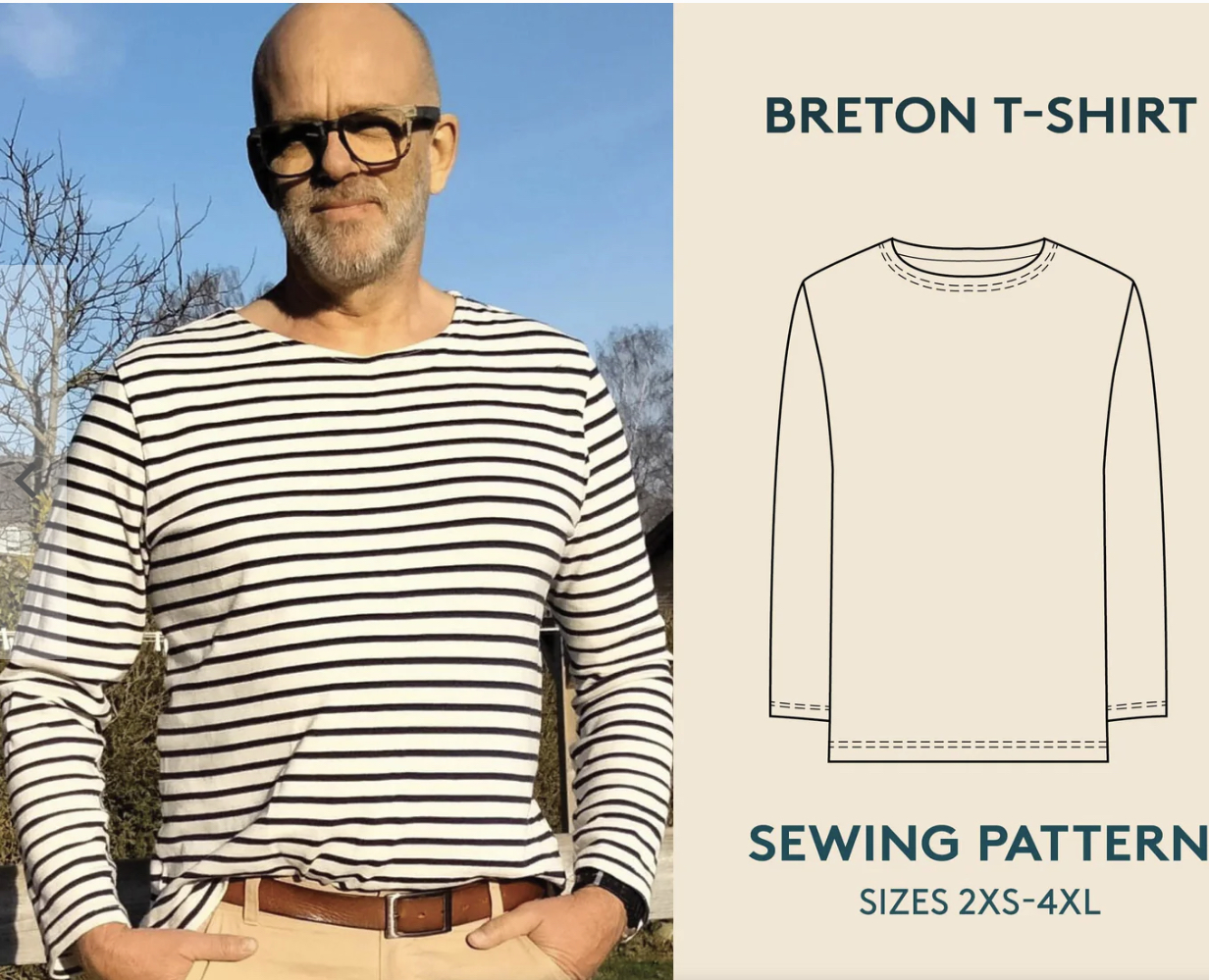 Mens Breton t shirt - Polaris Patterns