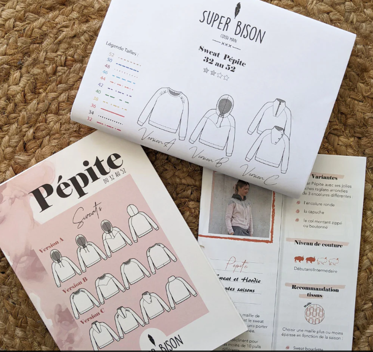 Patron Sweat Femme Pépite - Polaris Patterns